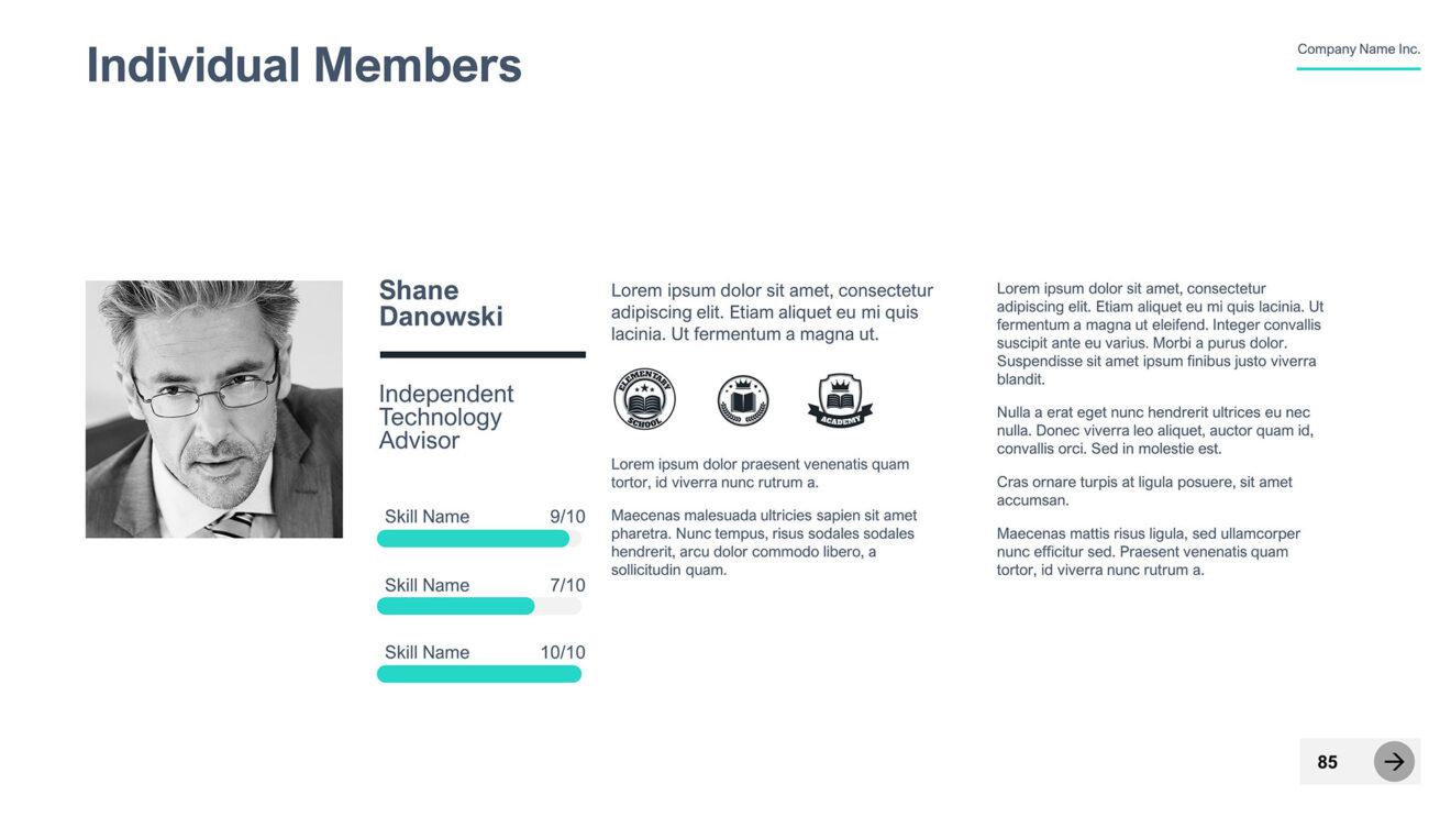 Meta Modern PowerPoint Template - Knockout Prezo
